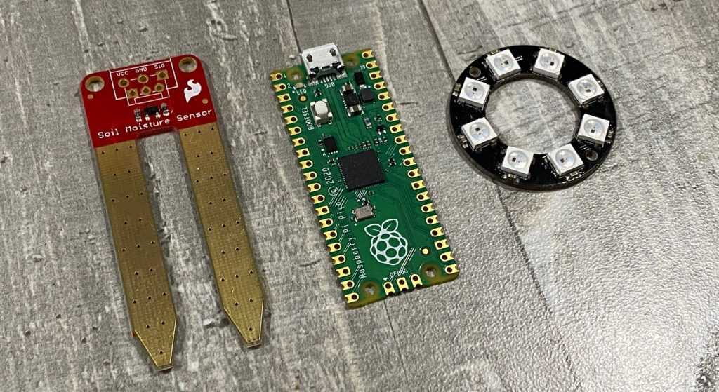 Pi Pico Soil Moisture Indicator – Make // Andy // Make